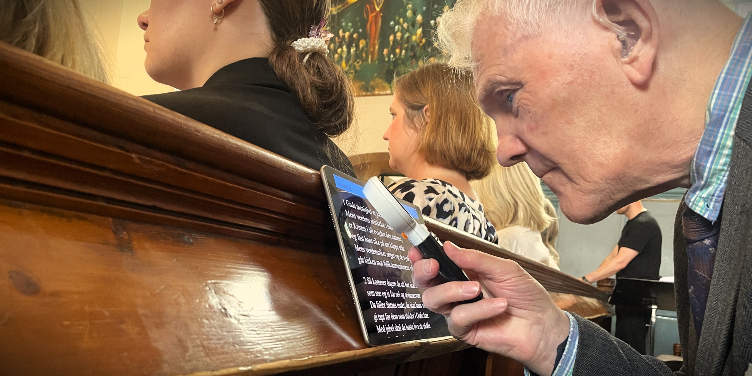 Fikk digital salmestøtte på iPad